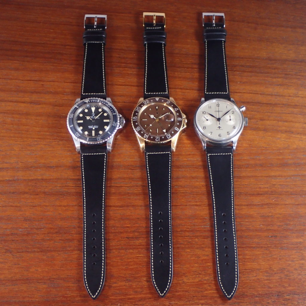 ホーウィン クロムエクセル革ベルト レギュラー ブラック 16、17、18、19、20mm | VINTAGE WATCH | Curious ...